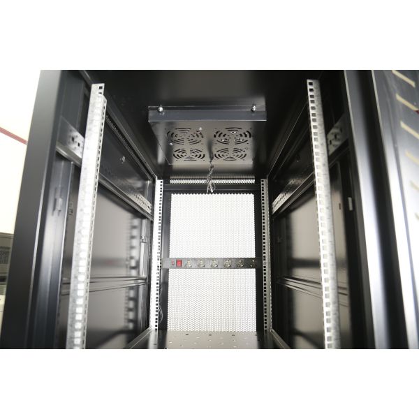 Quality Modern 18U 800mm Width Server Racks Cabinet with Toughened Glass Door or Mesh for sale