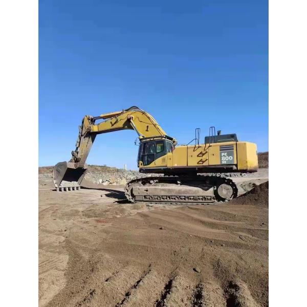 Quality Second Hand Komatsu PC800 Excavator 80 Ton Crawler Digger with Buckets for sale