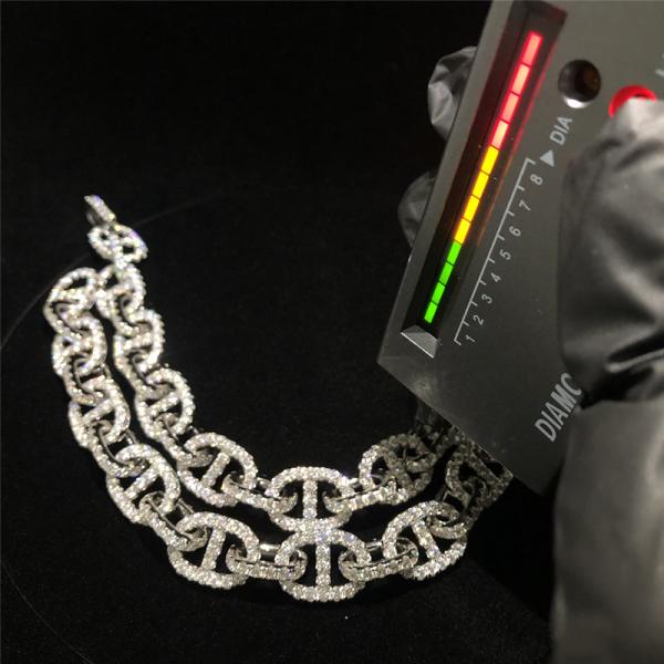Quality Bracelet Women Moissanite Cuban Chain for sale