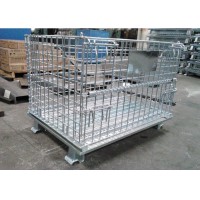 Quality Metal Mesh Storage Containers , Turnover Wire Mesh Storage Boxes for sale