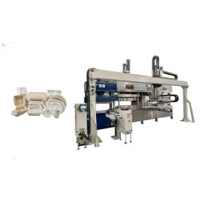 Quality Fully Automatic Pulp Tableware Production Line With Horizontal Walking Robot Arm for sale