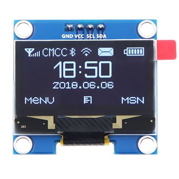 Quality 1.3-Inch 128x64 Dot Matrix OLED 4-Pin IIC I2C Interface SH1106 Driver IC White for sale