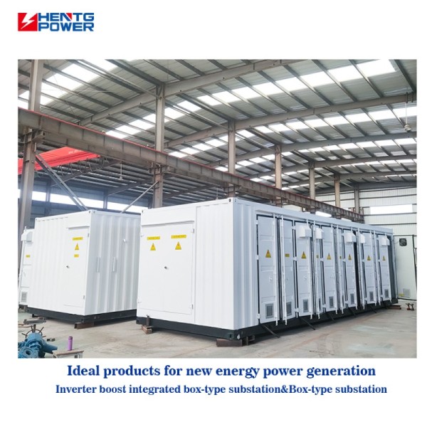 Quality HENTG Power 12kV Rated Voltage 200kva Rated Capacity 50/60Hz Frequency Photovoltaic Box Type Substation for Industrial Applications for sale