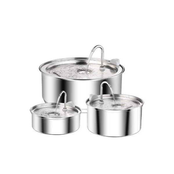 Quality Stainless Steel Pet Drinking Water Fountain Automatic Water Dispenser 3L Capacity for sale