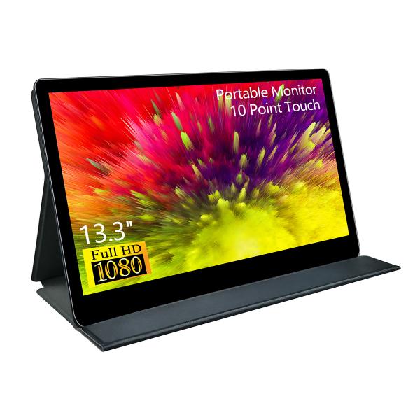 Quality 16:9 Aspect Contrast 800:1 Full View 13.3inches Desktop Slim Portable Monitor for sale