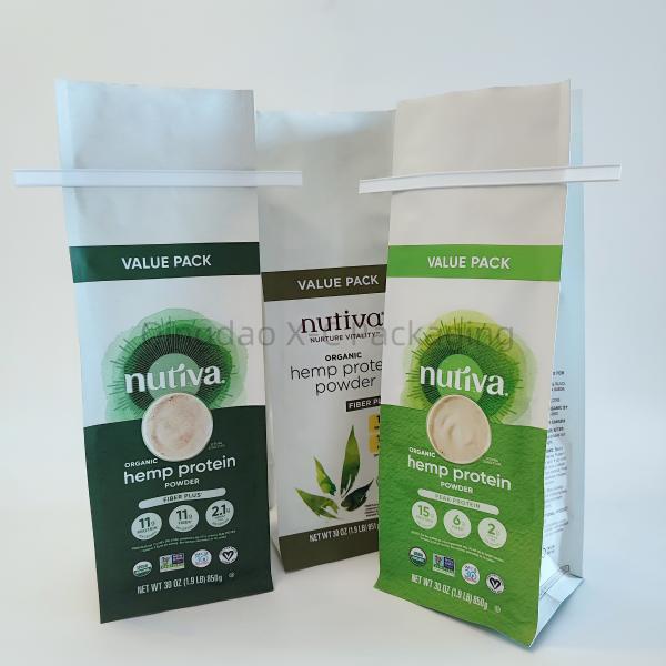 Quality Tin Tie Plastic Eight Side Seal Pouches Customized Food Packaging Pouch With Zipper for sale