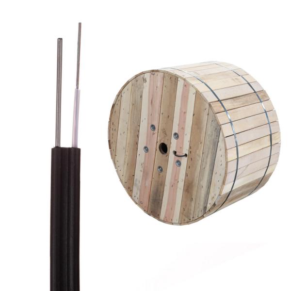 Quality 4 Core 6 Core 12 Core Fiber Optical Cable With Steel Wire Mini Figure 8 Cable for sale