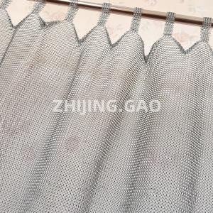 Quality Ring Size 7mm Silver Color Tab Top Ring Mesh Curtain for sale