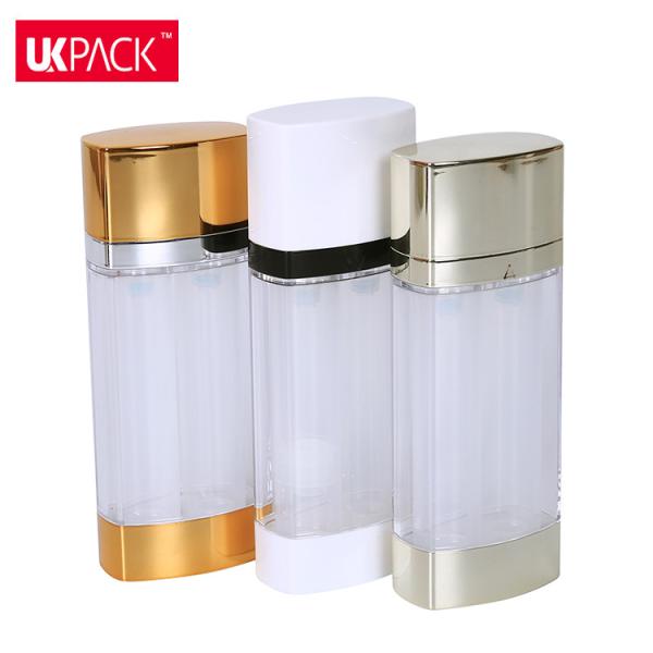 Quality Cosmetic airless bottle 15ml*2 for sale
