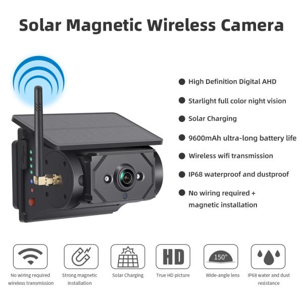 Quality Solar Powered WiFi Backup Security System Waterproof CCD Image Sensor Dash Cam for sale