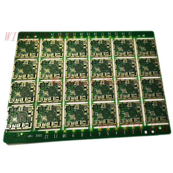 Quality Rigid 4 Layer PCB Half Hole Finished Thickness 0.8MM Green Solder Mask for sale
