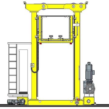 Quality Customized Height Heavy Stacker Crane Warehouse Dual Single Mast for sale