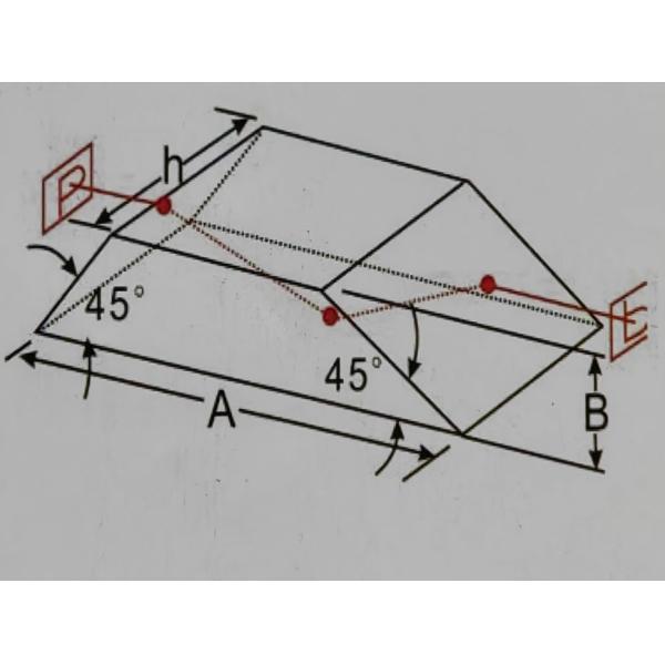 Quality 4mm~150mm Size Custom Optical Prism Dove Prisms High Precision for sale