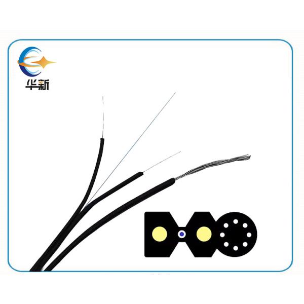 Quality Fig 8 Self Supporting FTTH Drop Cable Low Bend Optical Fiber 1 2 4 Core Drop for sale