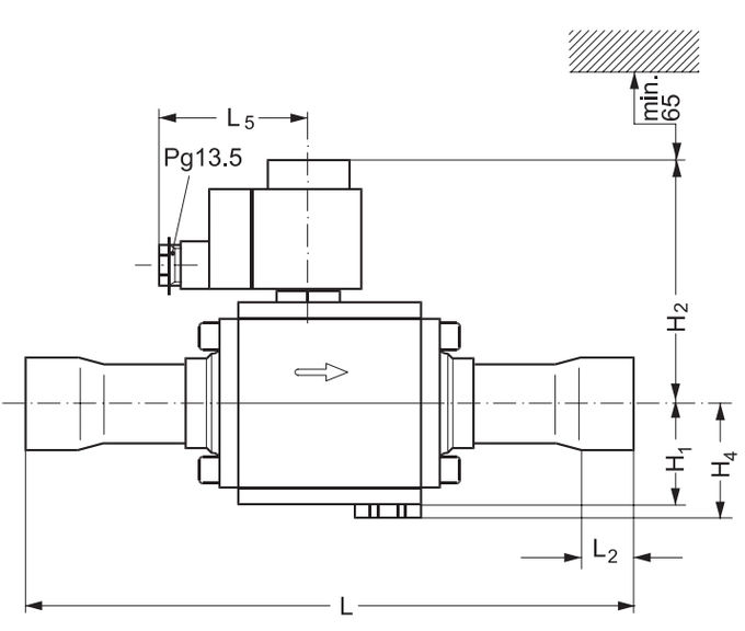 Danfoss Type EVR 40 NC Refrigeration Solenoid Valve 1 5/8'' 2 1/8'' 0