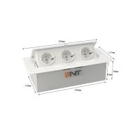 China 240V 16A Hotel Lighting Aluminum Alloy Pop Up Socket factory