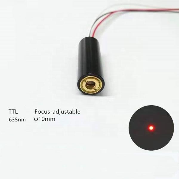 Quality 635nm 638nm Red Laser Diode Module with Adjustable Focus and 0.3mrad Beam for sale
