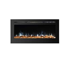 Quality Wall Mounted Electric Fireplace with 9 Colors Flame Household 36 Inch Private for sale