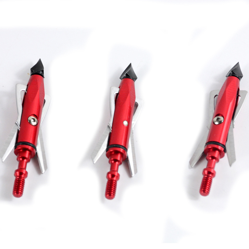 Stainless Steel Archery Broadhead 2 Blades 100grain Hunting Arrow Head