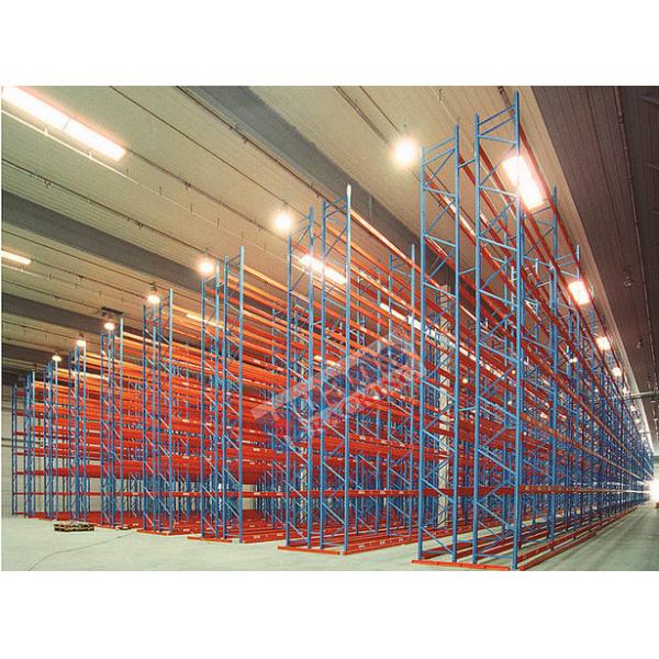 Quality 2500 Kg Per Pallet Rack Shelving Q345 Steel Rack Storage With Narrow Aisle for sale