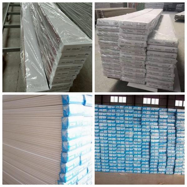 Quality 250mm Width PVC Ceiling Board Heat Insulation High Glossy Ceiling Titles for sale