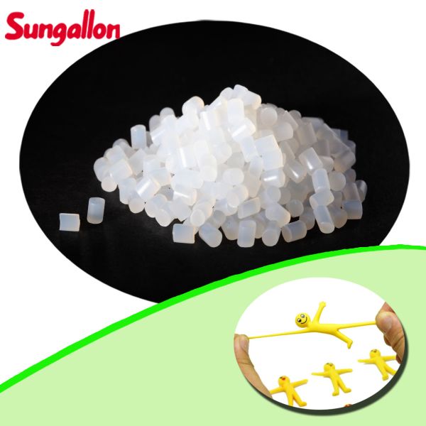 Quality White Opaque 10A~95A  Thermoplastic Rubber Compound TPE Elastomer Material  for Toy Dolls for sale