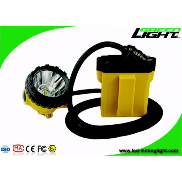 Quality Corded Underground Mining Cap Lights 25000lux With 10.4Ah SAMSUNG Battery for sale