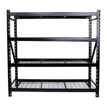 Quality Single Sided Supermarket Storage Rack Metallic Medium Duty Customzied for sale