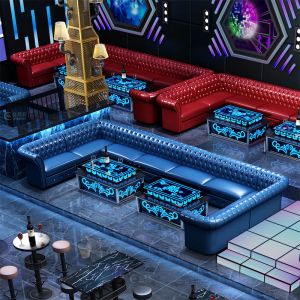 Quality Customized bar Family Audio-visual Room Sofa Table Combination Against the Wall for sale
