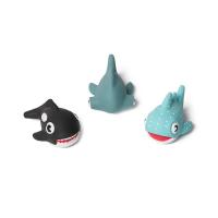 China Rubber Squeaky Dolphin Dog Toy 9cmx7cmx6cm factory