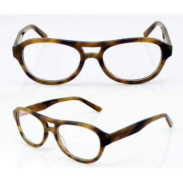 Quality Female Black or Leopard Print eyeglasses frames , Round / Oval Shape for sale