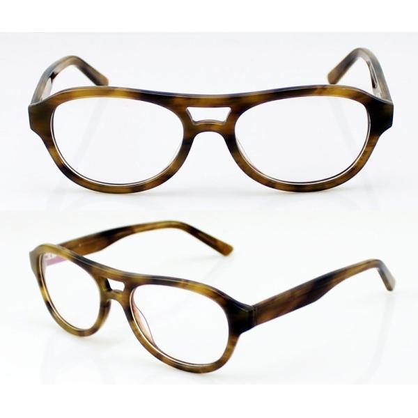 Quality Female Black or Leopard Print eyeglasses frames , Round / Oval Shape for sale