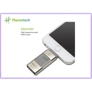 Quality Mobile Phone USB Storage 3 in 1 U-Disk Pendrive Multi-function OTG Card Reader for sale