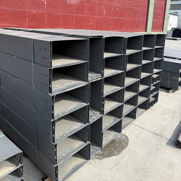 Quality Fireproof Outdoor Cable Tray Bridge Plastic Enclosed Iron Trough Sprayed For for sale