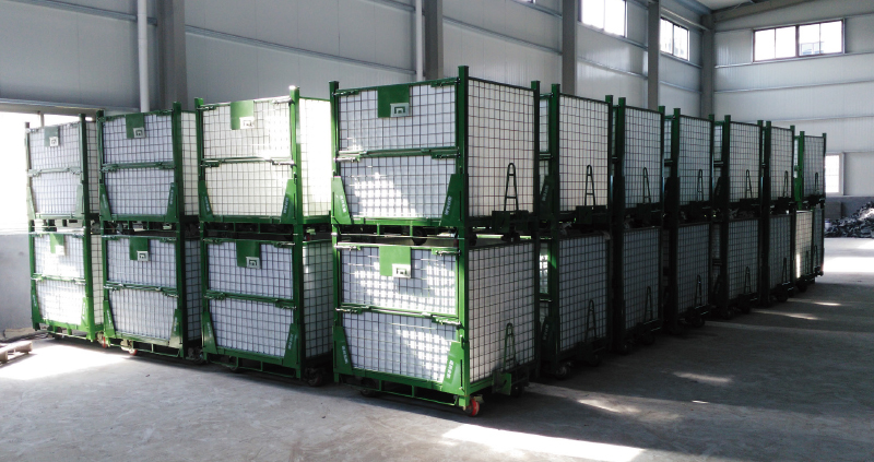 Storage Cage For Logistics Warehousing ASRS Foldable Wire Mesh Container