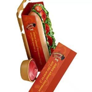 Quality Food Catering Kraft Paper Takeaway Box Recyclable Container for Burgers for sale