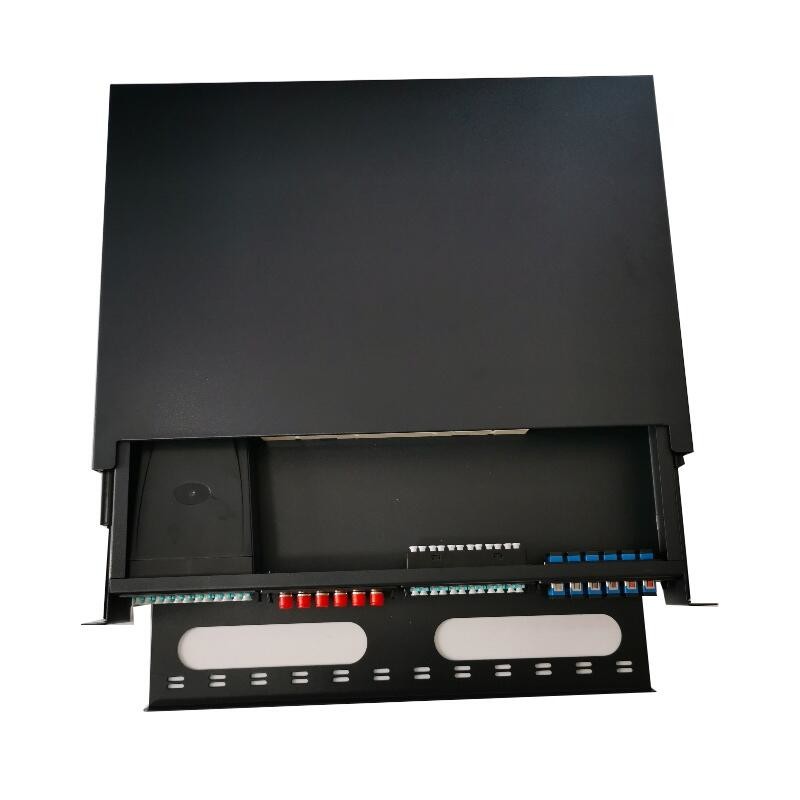 Quality 1U MTP MPO Fiber Patch Panel 19 Inch Frame Rack Cabinet 96 Cores Splicing for sale