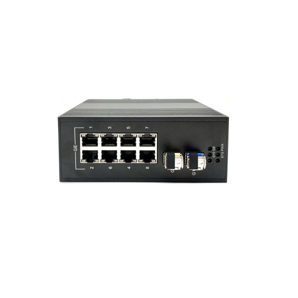 Quality Outdoor Industrial Ethernet Switch 8 Port POE PSE 220v AC Input Support PoE+ for sale
