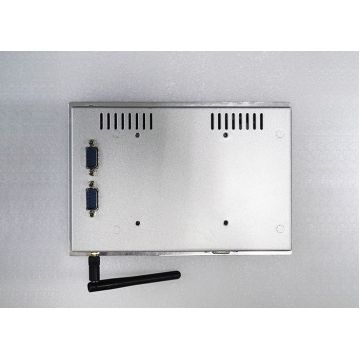 Quality Silver Panel Mount Windows Embedded Touch Screen Panel PC 2 RS232 Interface for sale
