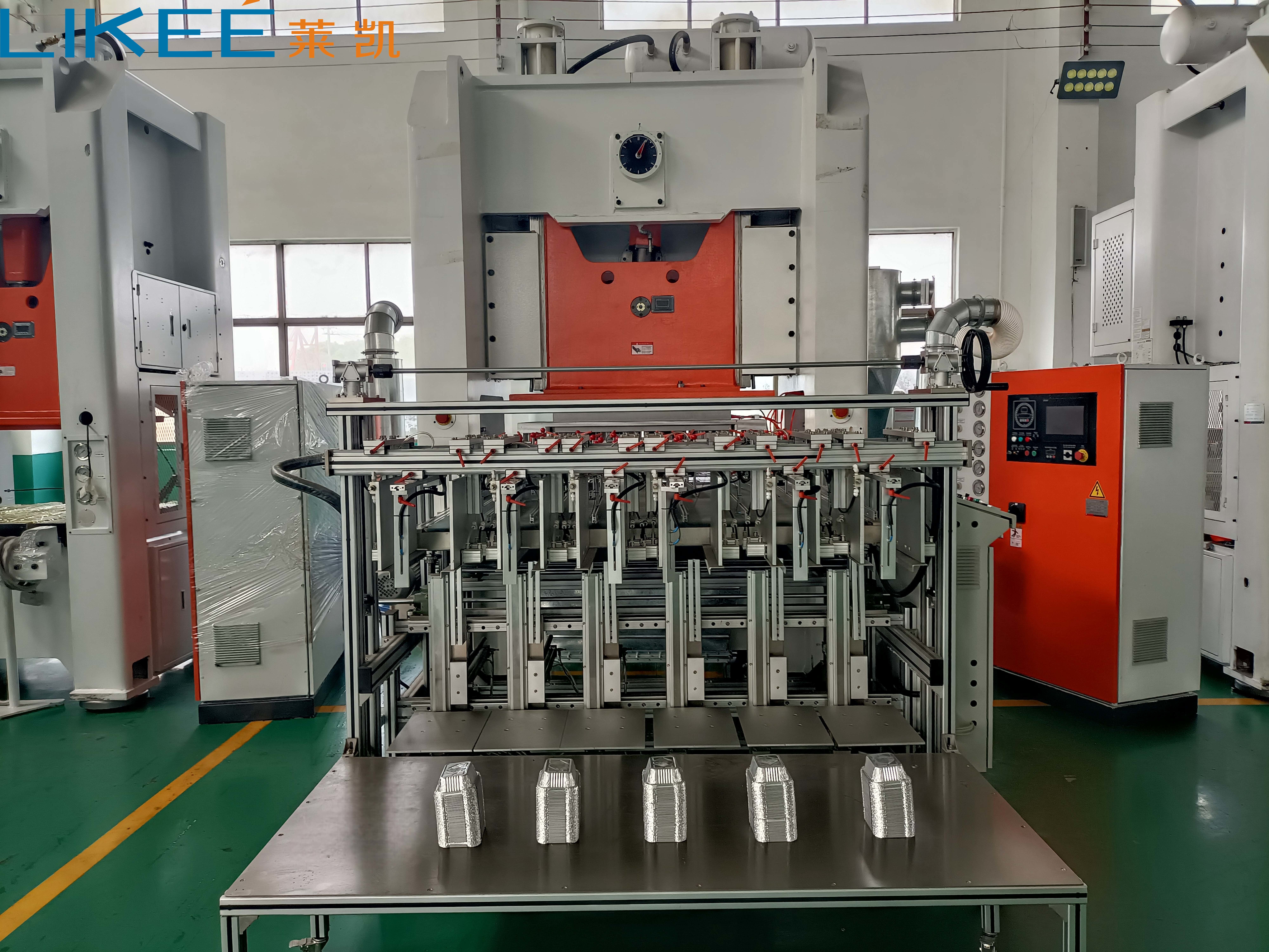 Quality High Speed Automatic Aluminum Foil Tray Making Machine LK-T130 With Long Life for sale