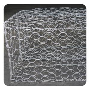 Quality 2m*1m*1m Galvanized PVC Coated Hexagonal Wire Mesh Gabion Basket with 80x120mm for sale