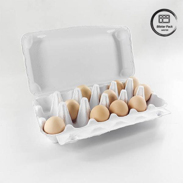Quality Custom Eco Quail Egg Packaging 12 6 4 Paper Pulp Box Egg Cartons For Chicken for sale