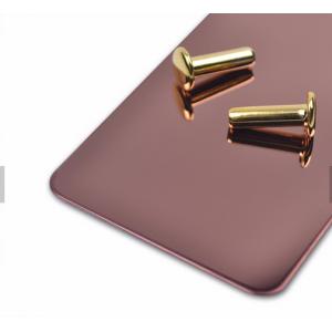 Quality Foshan manufacturer golden color mirror finish stainless steel sheet price per for sale