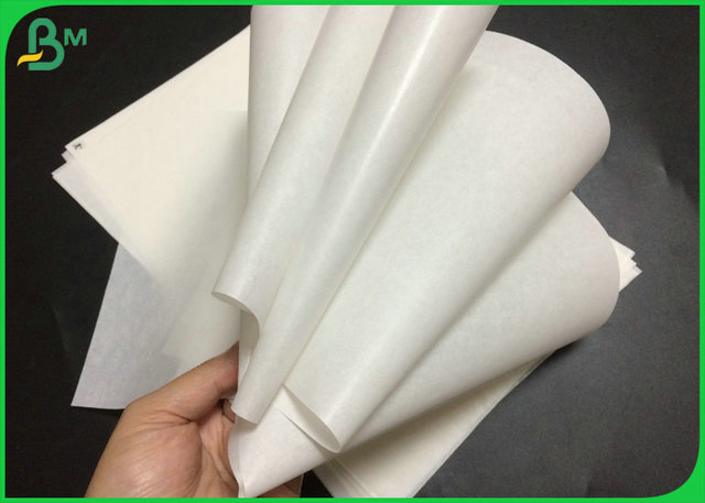 30gr 40gr 50gr White Color MG Natural Paper Roll For Hamburger Package 
