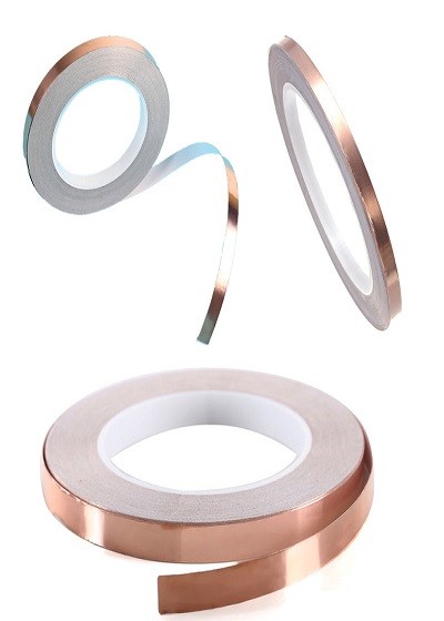 Quality 0.1mm RF Double Sided Copper Shielding Tape With Conductive Adhesive for sale
