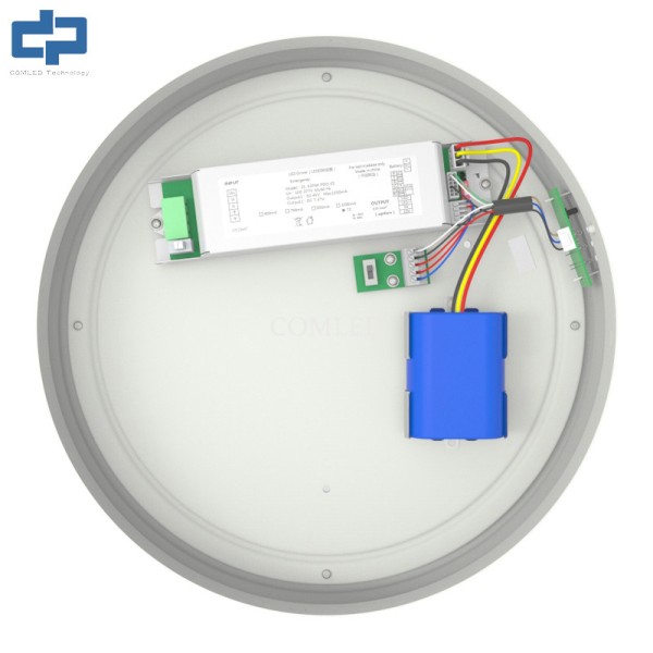 Quality Tri-colour robust LED bulkhead light Emergency led Ceiling Light CCT changeable for sale