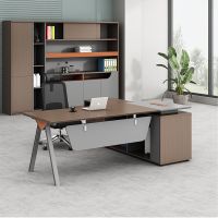 Quality Modern Luxury Office Furniture L Shaped Desk Manager Boss Table Executive Office for sale