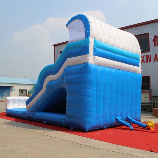 Quality Large Size Blue Double Slide Inflatable Combo for Custom Made Party Rentals for sale