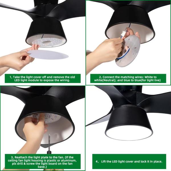 Quality 15W 100MM LED Light Engine For Dining Room 120V Ceiling Fan Panel Retrofit Kit With DOB Modules LED Ceiling Fan Light Replacement for sale