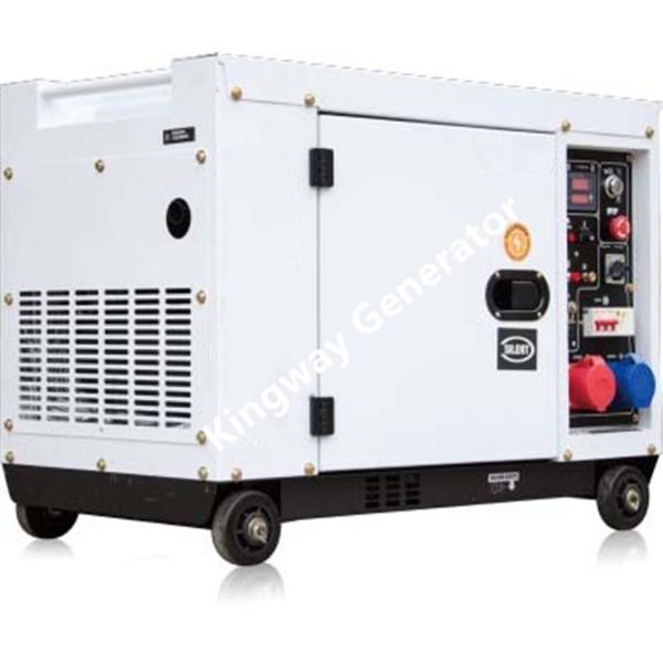 Quality Mobile Silent Portable Generator , 6KW Diesel Generator Backup Power for sale